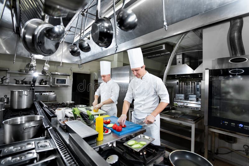 Chefs Prepare Delicious Dishes in the Kitchen Stock Image - Image of ...