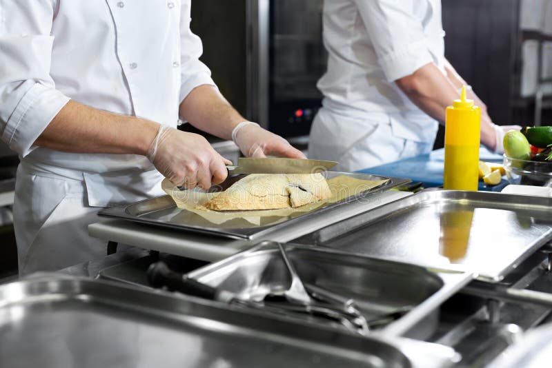 Chefs Prepare Delicious Dishes in the Kitchen Stock Image - Image of ...