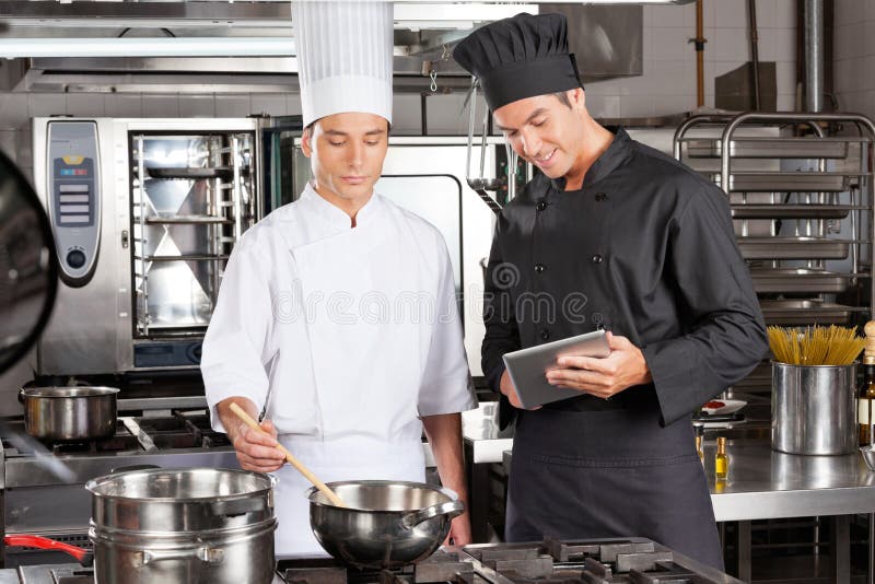 Chefs Giving Thumbs Up stock image. Image of indoor, restaurant - 36382617