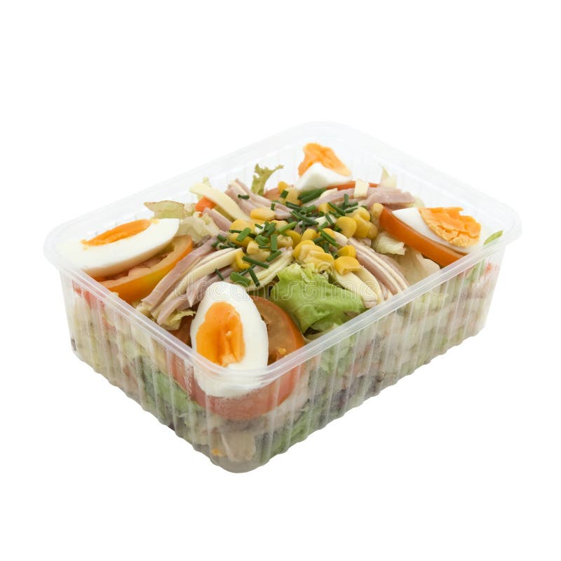 Chefs Salad To Go stock photo. Image of cooked, gourmet - 13383984