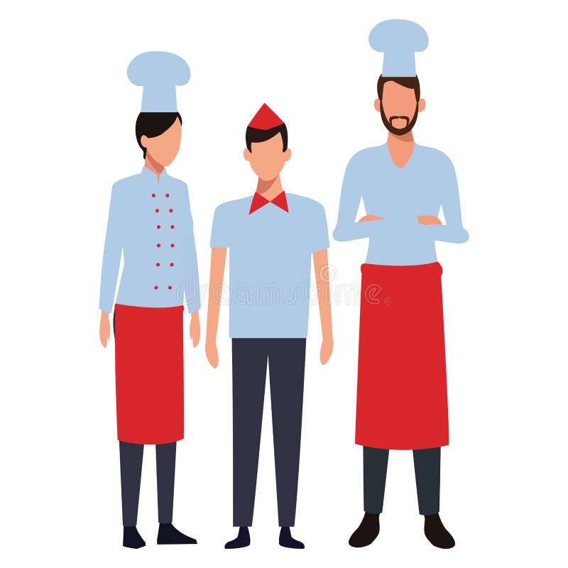 Chef job and occupation stock vector. Illustration of staff - 133794370