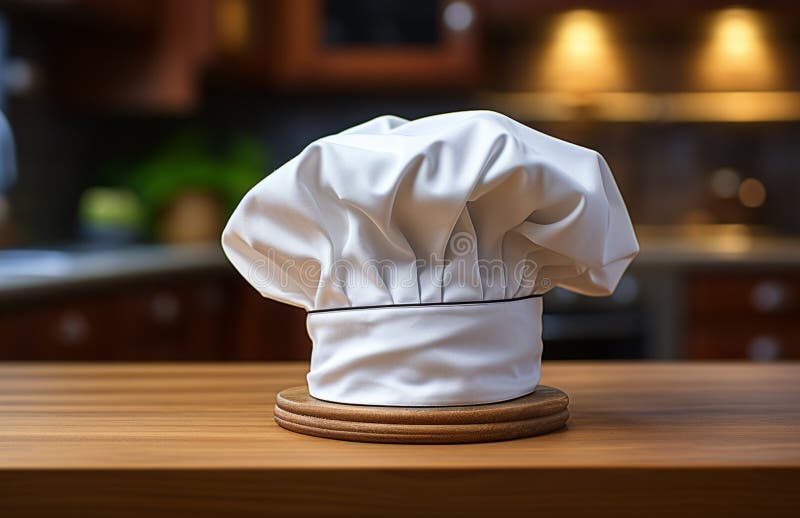 Chefs Touch White Cook Hat Adds Style To the Kitchen Stock Illustration ...