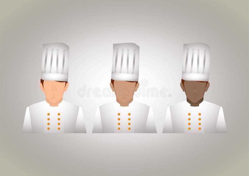 Chefs. Vector Illustration Decorative Design Stock Vector ...