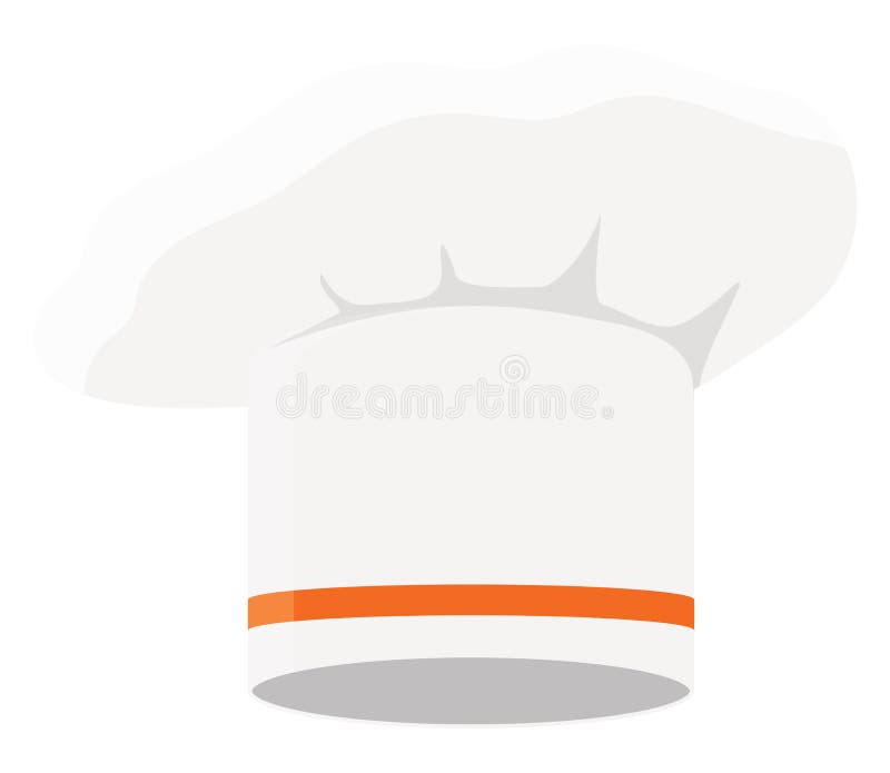 Chefs white hat, icon stock vector. Illustration of graphic - 261371723