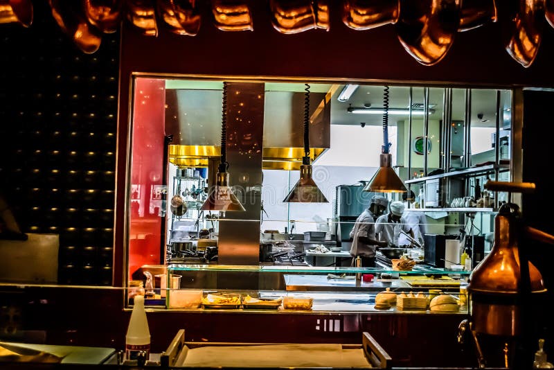 Chefs Working in Italian Restaurant Kitchen Editorial Photo - Image of ...