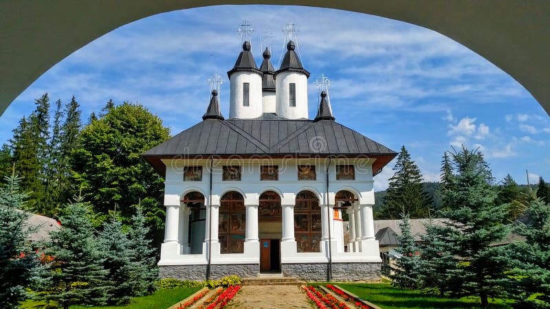 Cheia Monastery, Romania stock image. Image of church - 196729725