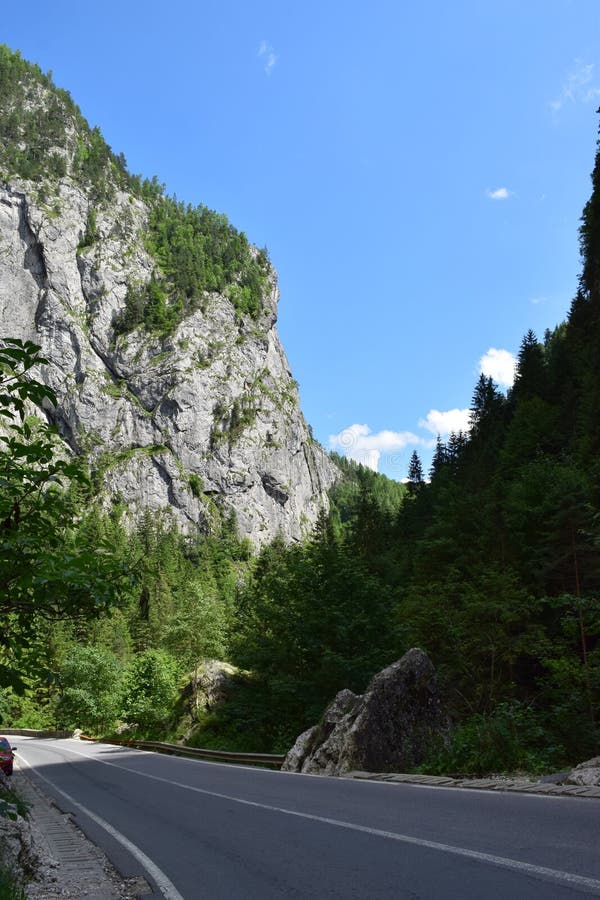 Cheile Bicazului National Park Stock Image - Image of cloud, water ...