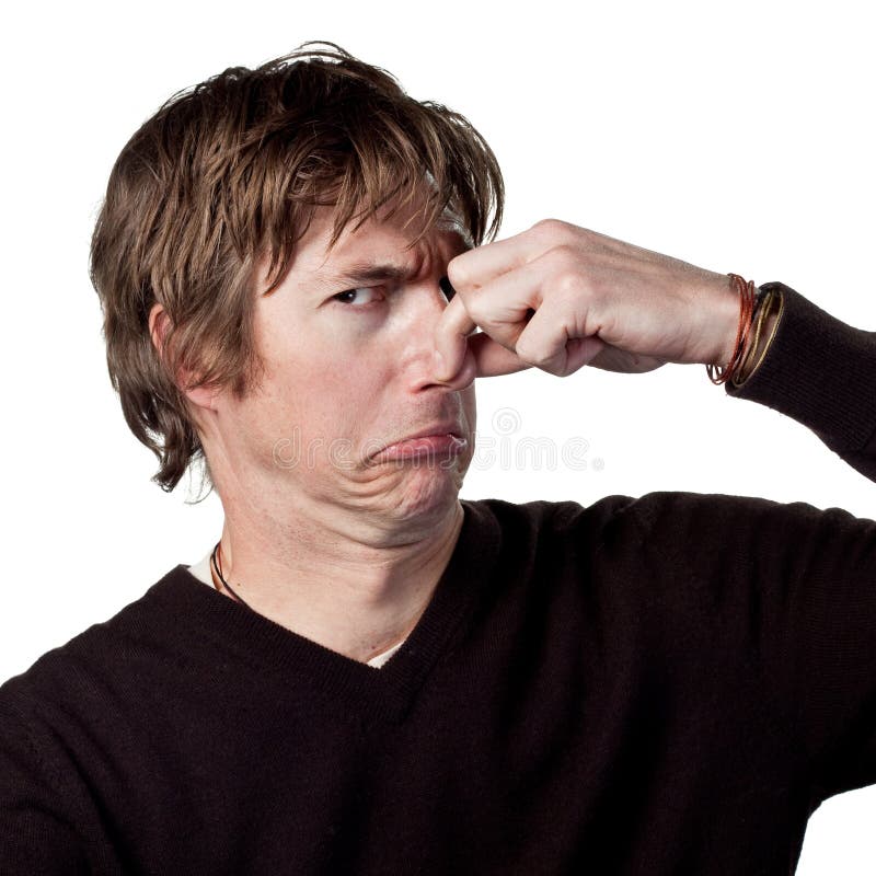 Cheiro ruim! imagem de stock. Imagem de arte, cabelo - 13937075