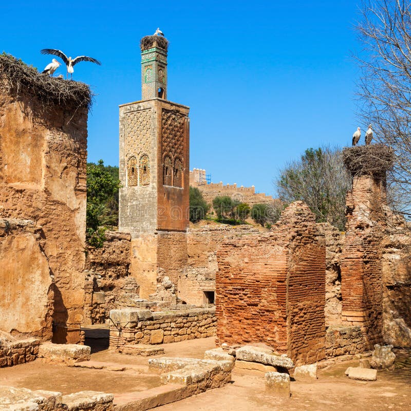 Chellah à Rabat photo stock. Image du ruines, nécropole - 78033712