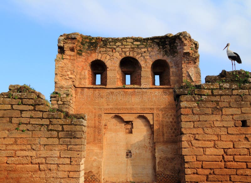 Chellah, Rabat, Marokko stock afbeelding. Image of islam - 44600193