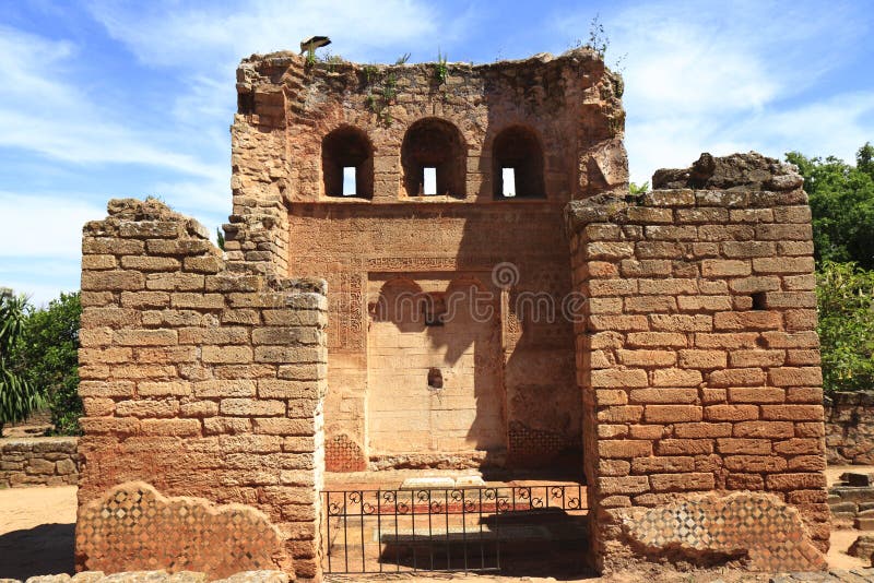 Chellah stock photo. Image of landscape, morocco, column - 33246760