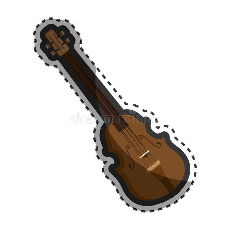 Chello Instrument Isolated Icon Stock Vector - Illustration of sound ...