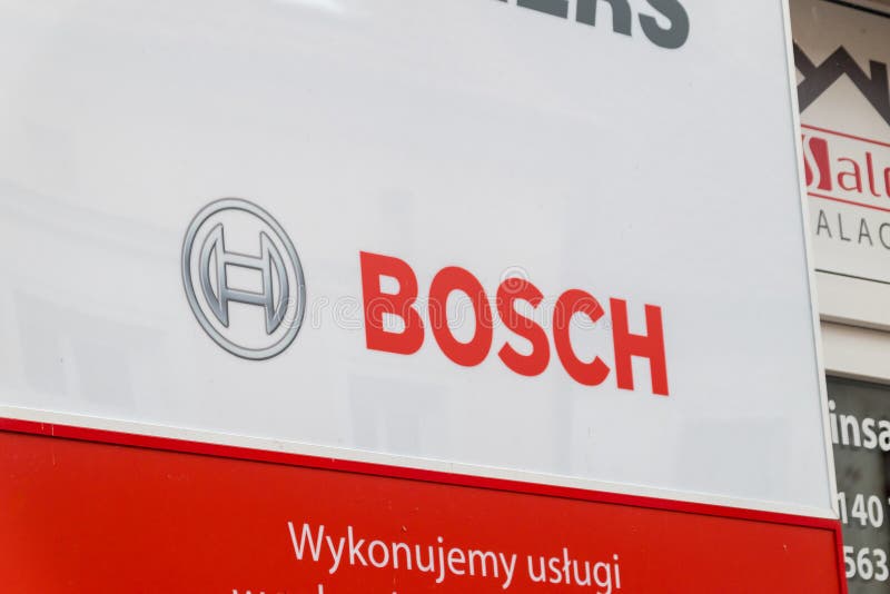 Logo and sign of Bosch editorial image. Image of company - 233224825