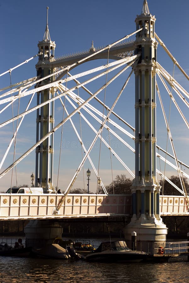 Chelsea bridge stock image. Image of english, engineering - 10749607