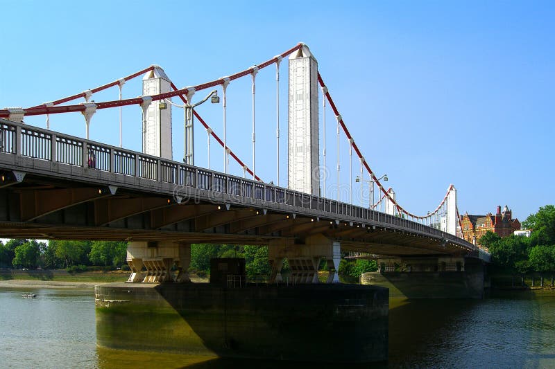 Chelsea Bridge in London stock photo. Image of london - 289743398