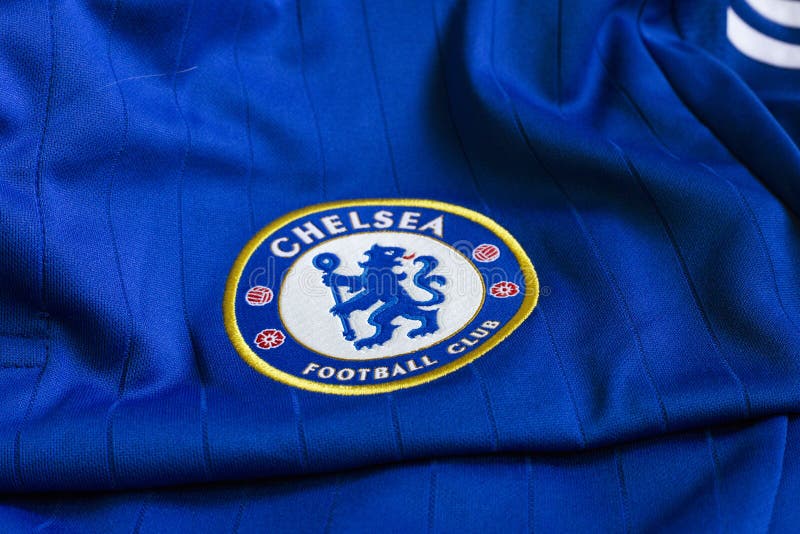 Chelsea FC emblem. editorial image. Image of lion, shirt - 82309695