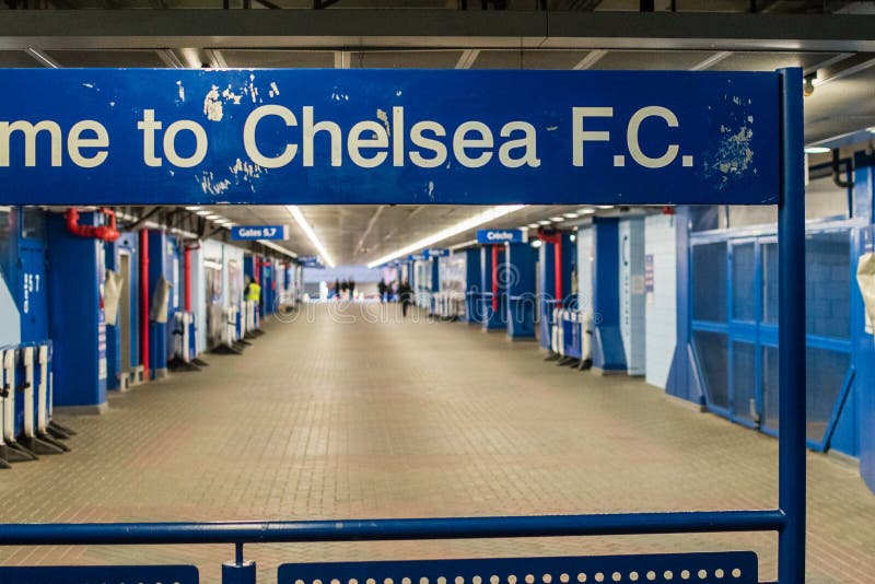 Chelsea FC Tunnel editorial image. Image of bulit, london - 82389865