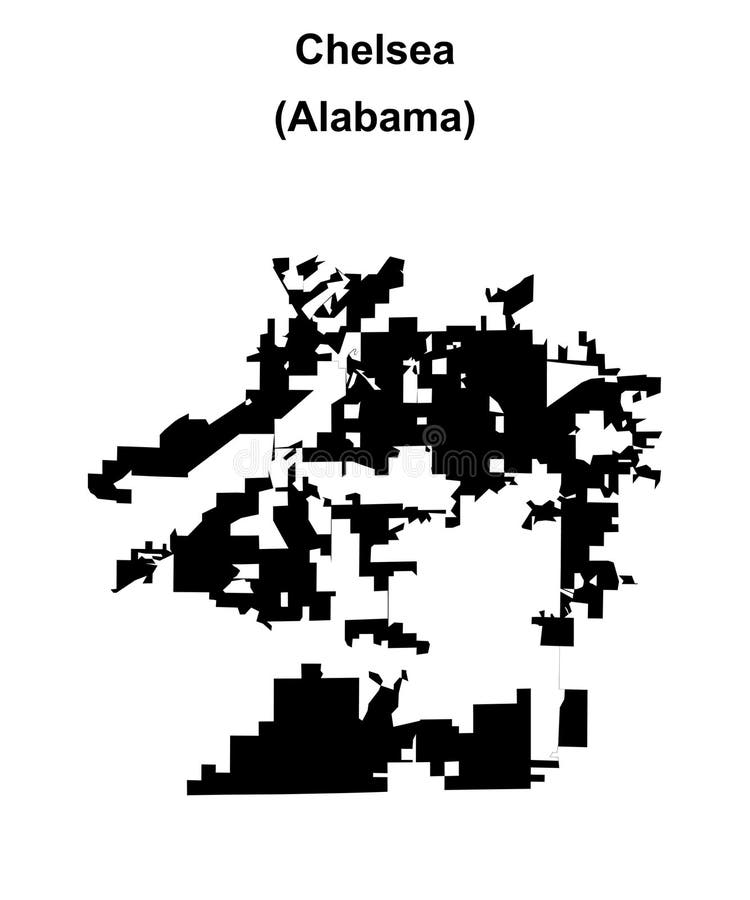 Chelsea outline map stock vector. Illustration of icon - 357147438