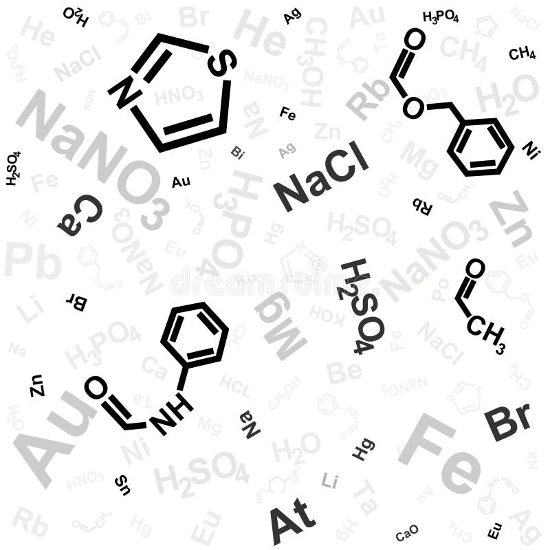 Chemistry Background - Molecules and Formulas Stock Vector ...