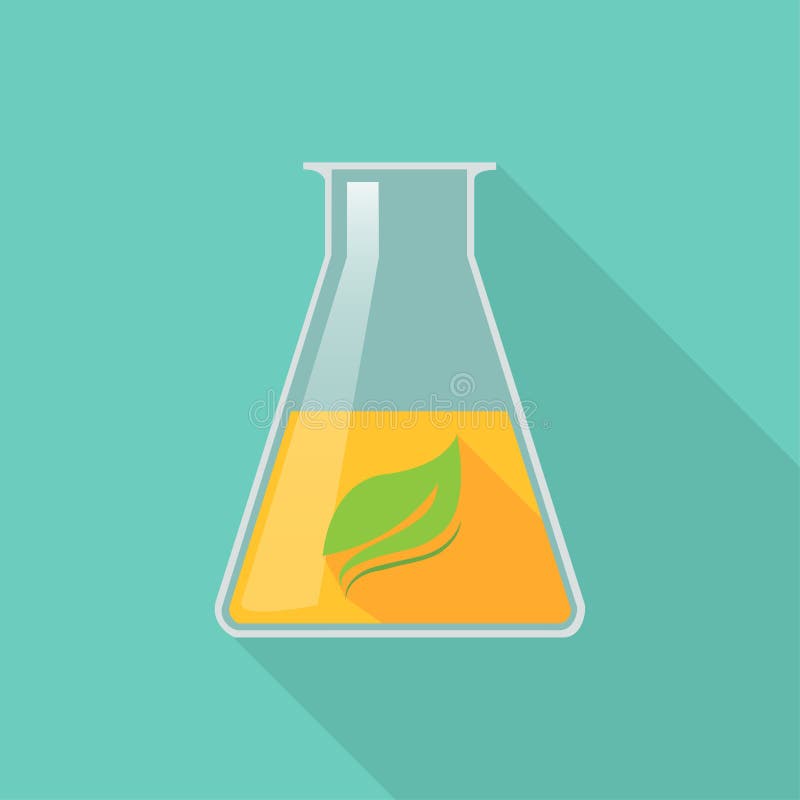 Chemical Beaker, Chemicals, Biological Substance, Vector Illustration ...