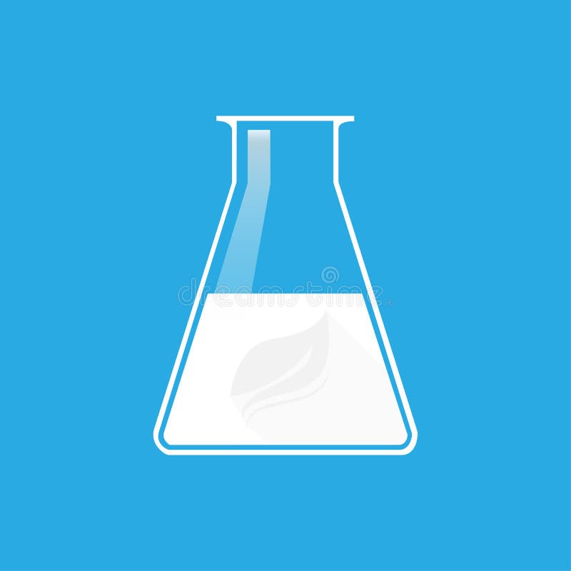 Chemical Beaker, Chemicals, Biological Substance, Vector Illustration ...