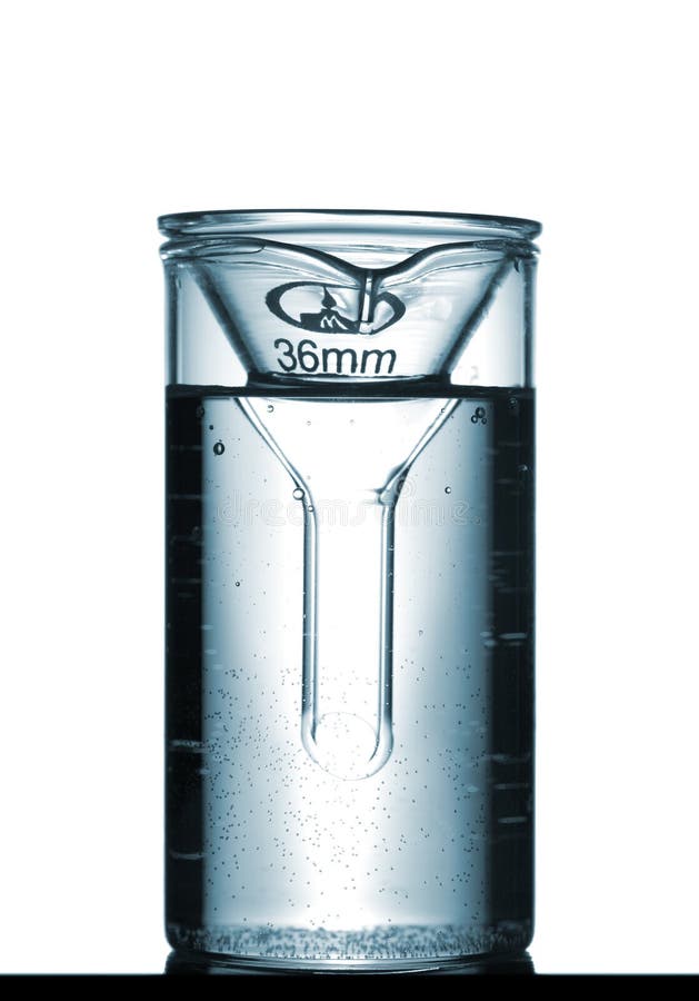 Chemical Beaker in Ultrasound Bath for Cleaning and Degassing Liquid or ...