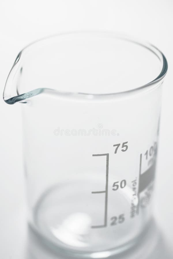 Chemical becker on white stock photo. Image of science - 89897888