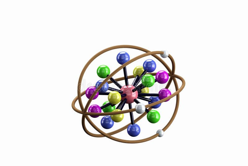Chemical Bonding Model. stock illustration. Illustration of molecule ...