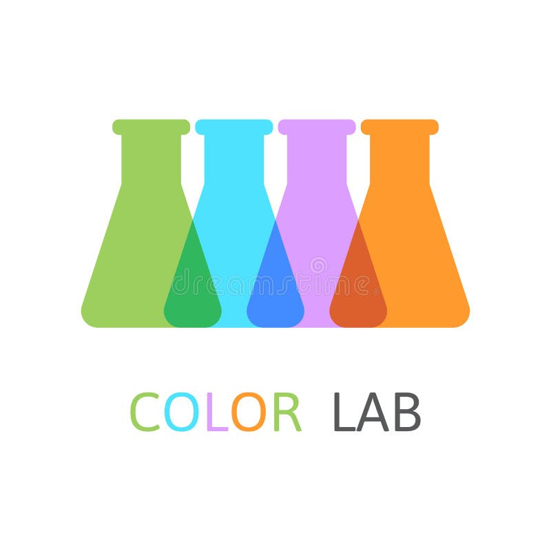 Chemical colored flasks stock vector. Illustration of chemistry - 83226244