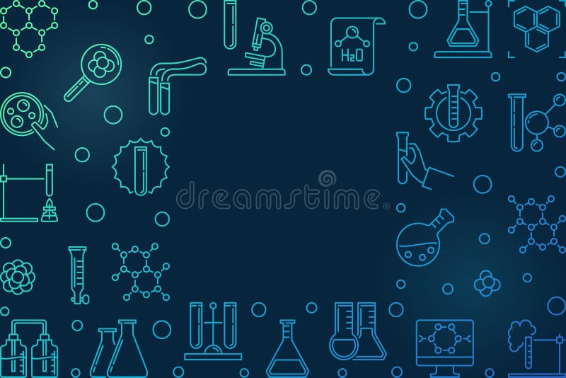 Chemical Colored Line Illustration. Vector Modern Illustration Stock ...