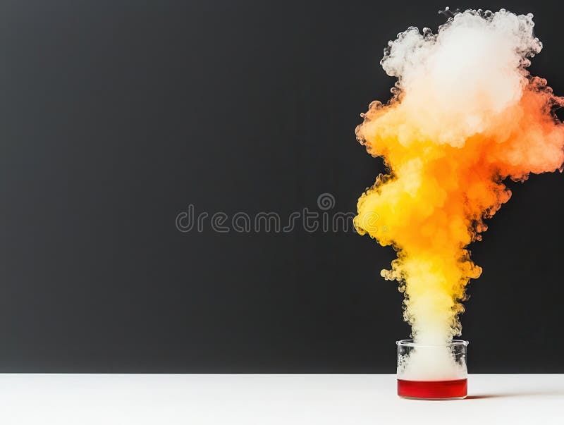 A Chemical Compound Changing Color As it Reacts with Another Element ...