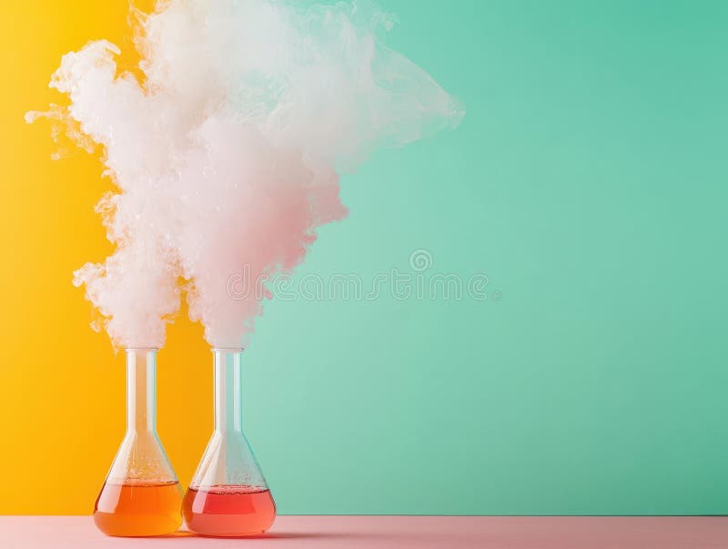 A Chemical Compound Changing Color As it Reacts with Another Element ...