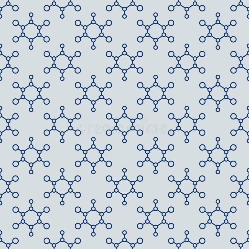 Chemical Compound Vector Science Linear Seamless Pattern Stock Vector ...