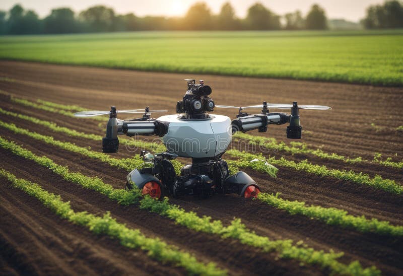 Chemical Concepts Agriculture Robot Precision Farmer Automation Ai Farm ...