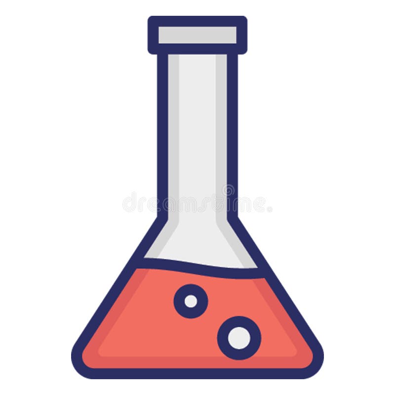 Conical Flask Isolated Vector Icon Editable Stock Vector - Illustration ...