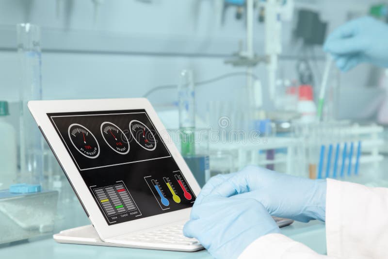 Chemical dashboard stock image. Image of hand, molecular - 40044317