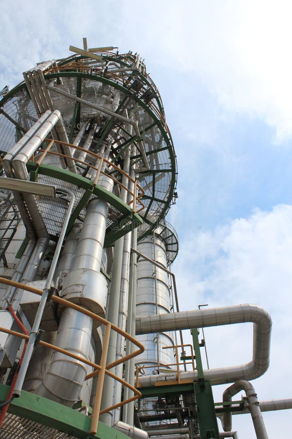 Chemical distillation stock photo. Image of tower, chemical - 26659808