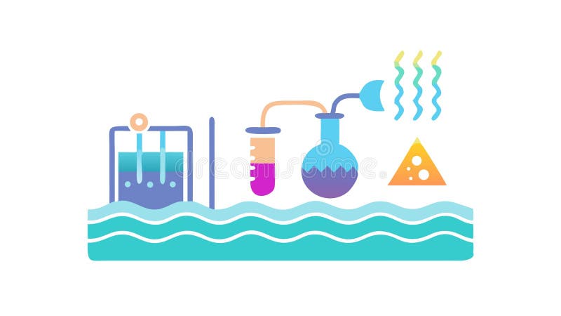 Chemical Distillation and Filtration Process in a Science Laboratory ...