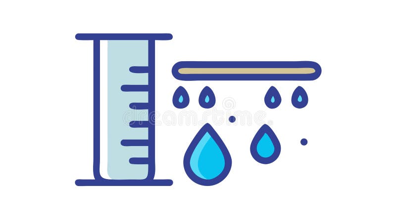 Chemical Droplet Experiment, Laboratory Beaker Icon, Vector Design ...