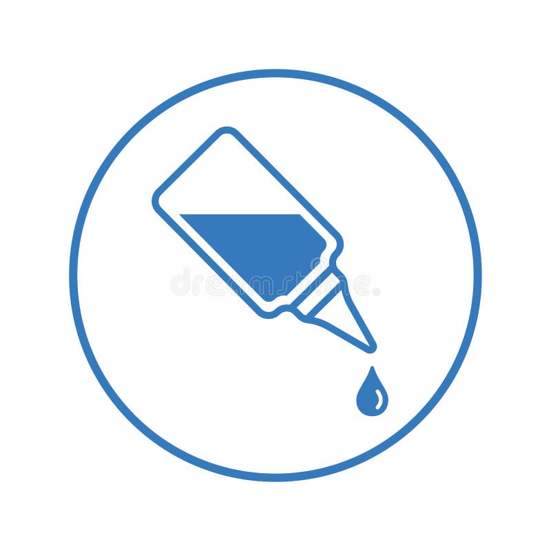 Chemical Dropper Icon, Blue Vector Graphics Stock Vector - Illustration ...