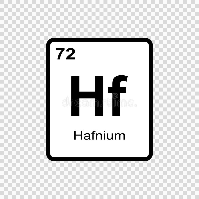 Chemical Element Hafnium From The Periodic Table Stock Illustration ...