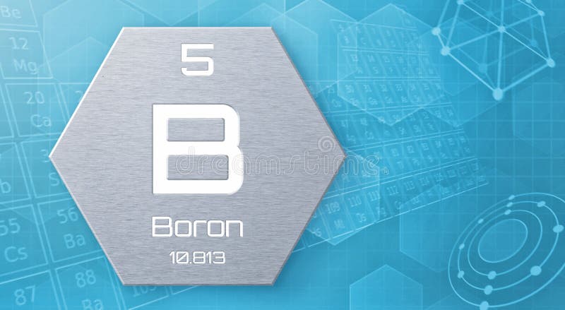 Chemical Element of the Periodic Table - Boron Stock Illustration ...