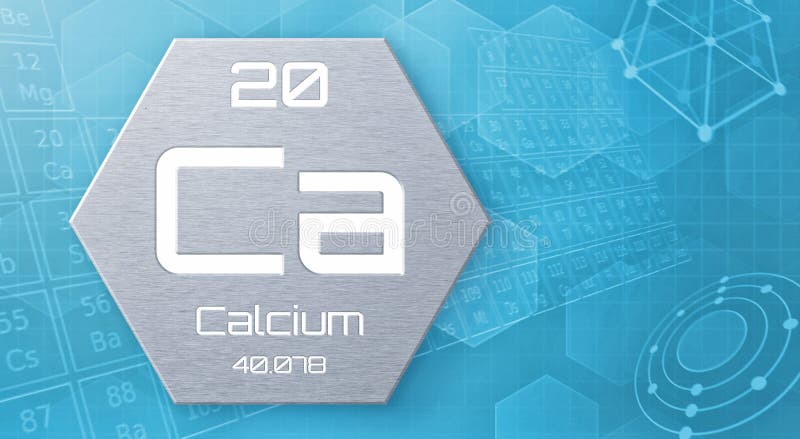 Chemical Element of the Periodic Table - Calcium Stock Illustration ...