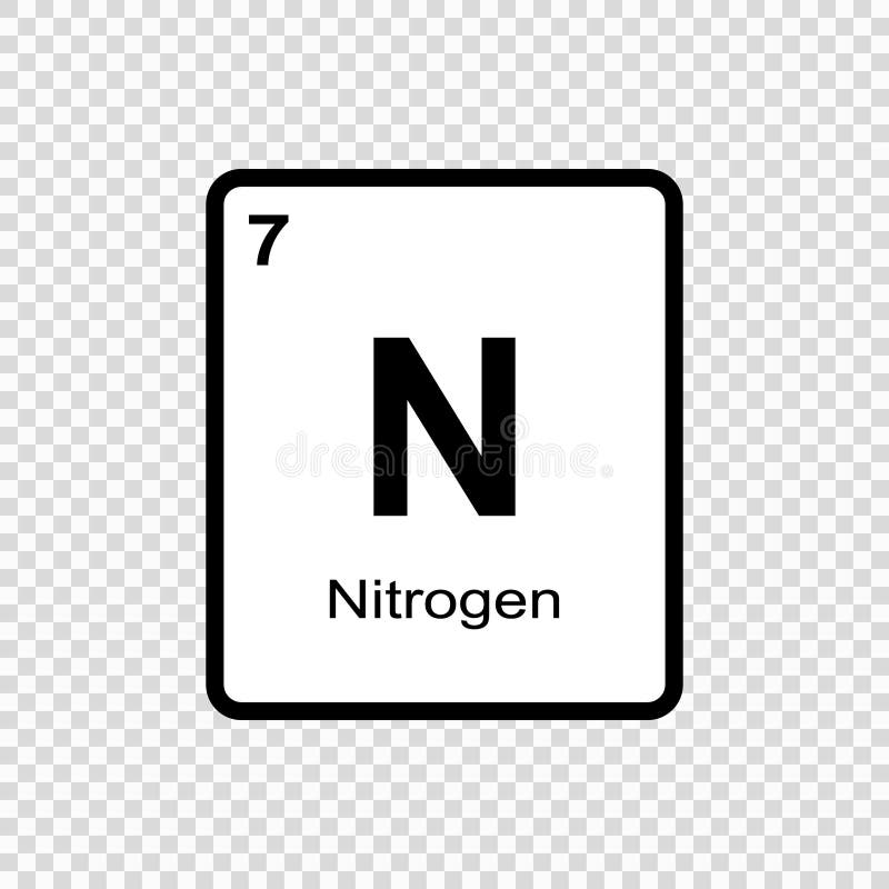 Chemical element Nitrogen stock illustration. Illustration of molecular ...