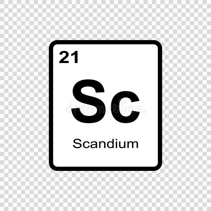 Scandium chemical element. stock vector. Illustration of quantum - 91944644