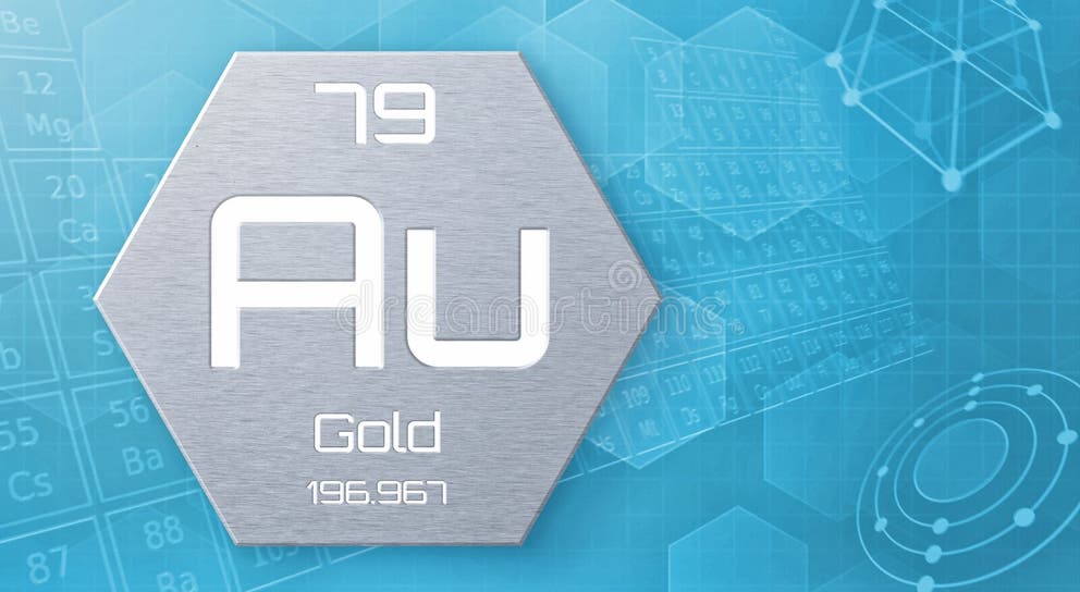 Chemical Element of the Periodic Table - Gold Stock Illustration ...