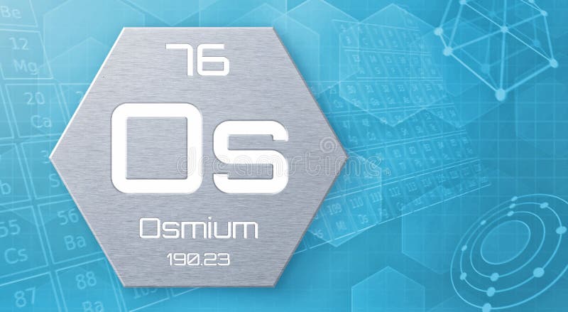 Osmium stock illustration. Illustration of composition - 175797154