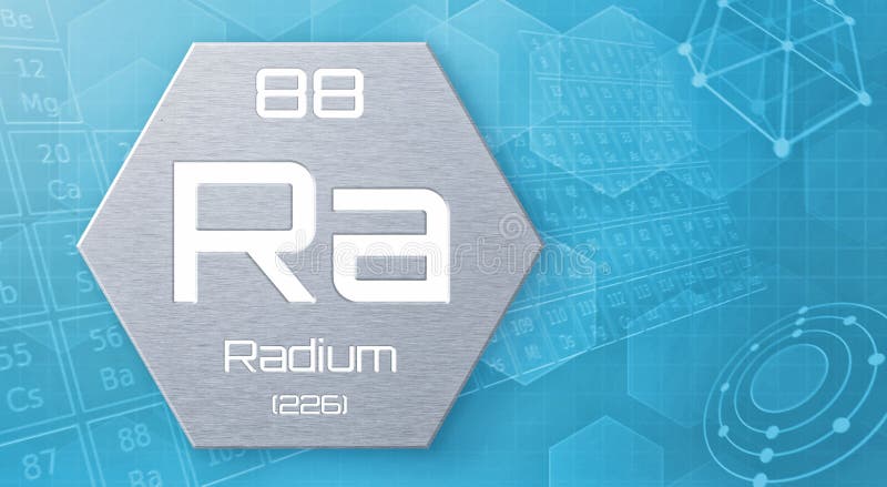 Chemical Element of the Periodic Table - Radium Stock Illustration ...