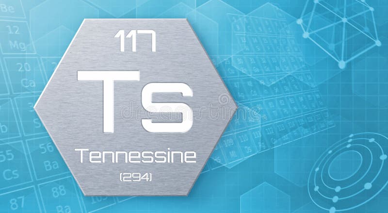 Chemical Element of the Periodic Table - Tennessine Stock Illustration ...
