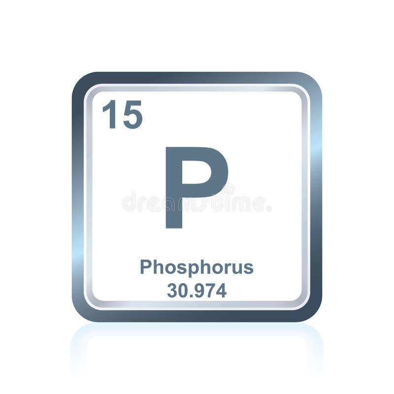 Chemical Element Phosphorus from Periodic Table Stock Vector ...